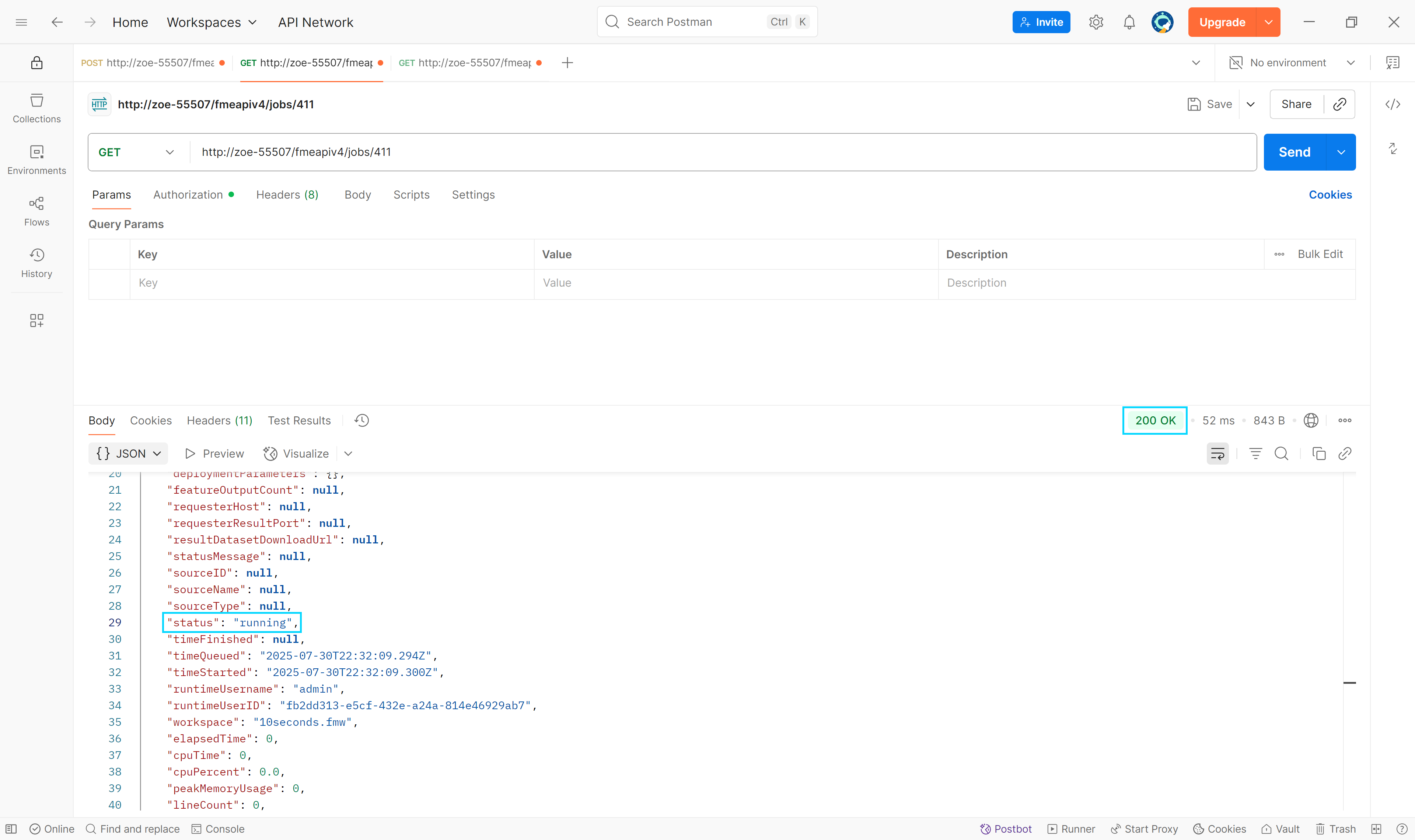 Submitting a Job through the FME Flow REST API V4 – FME Support Center
