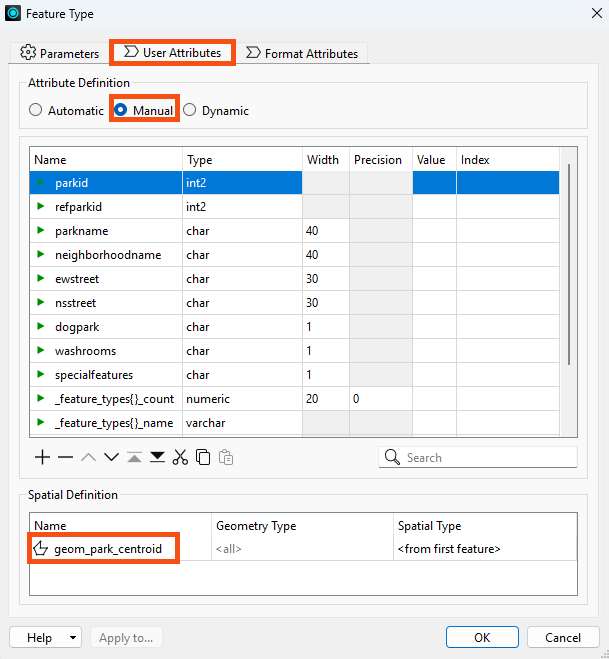 Writing Multiple Geometry Columns to an Existing PostGIS Table – FME Support Center