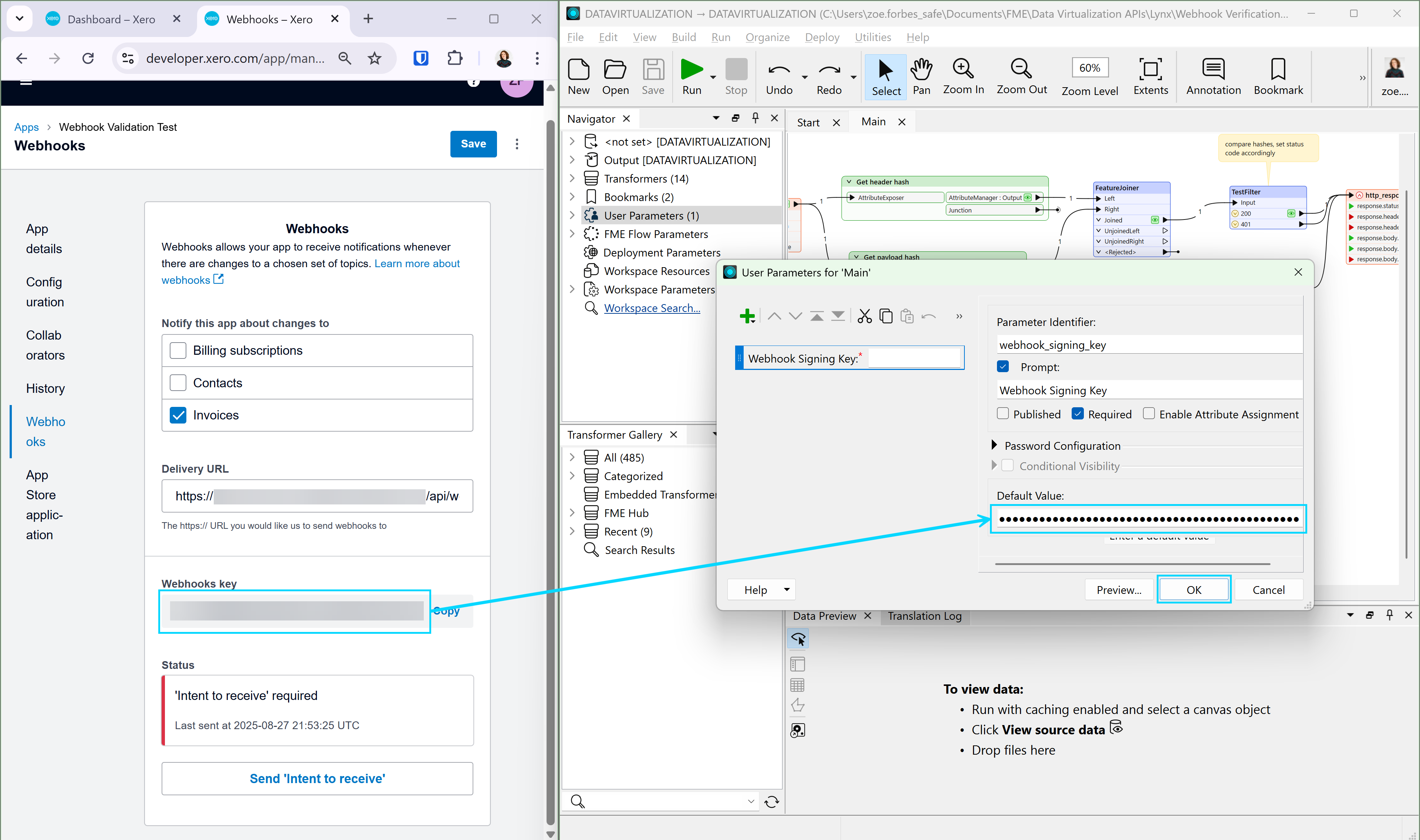 Webhook Verification Using Data Virtualization – FME Support Center