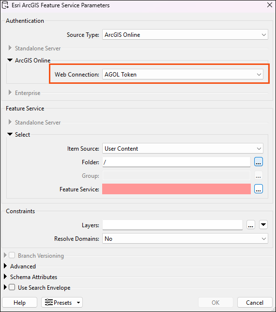 How to Create an ArcGIS Online or Enterprise Web Connection (Token) – FME Support Center