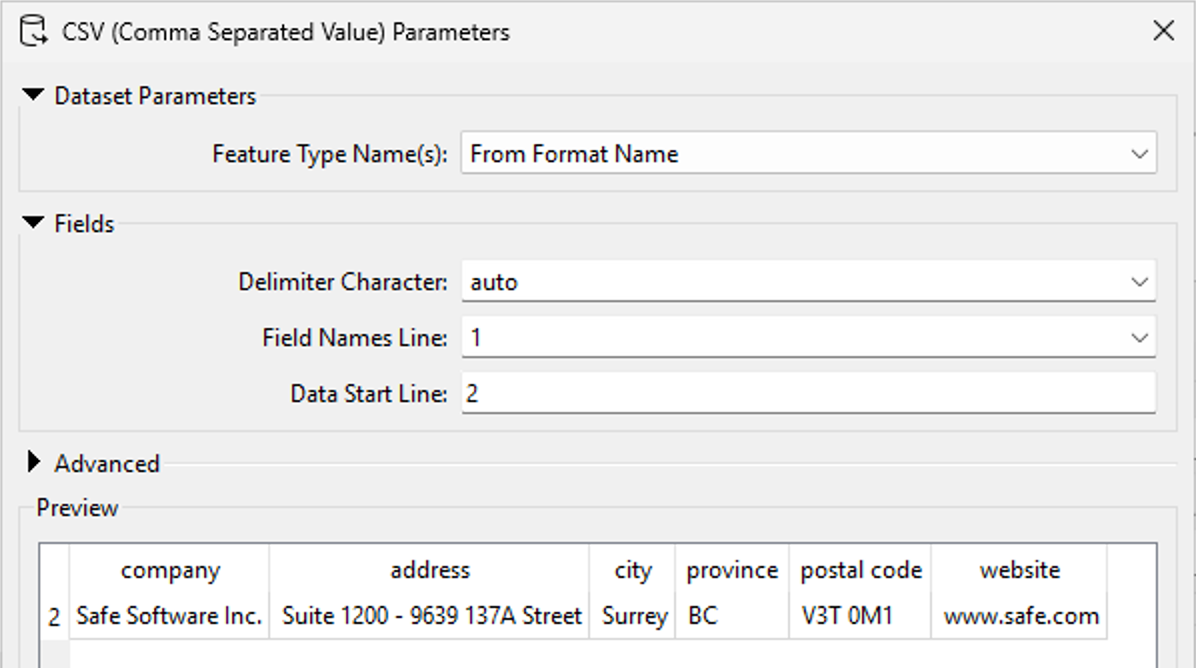 Tutorial: Getting Started with CSV – FME Support Center