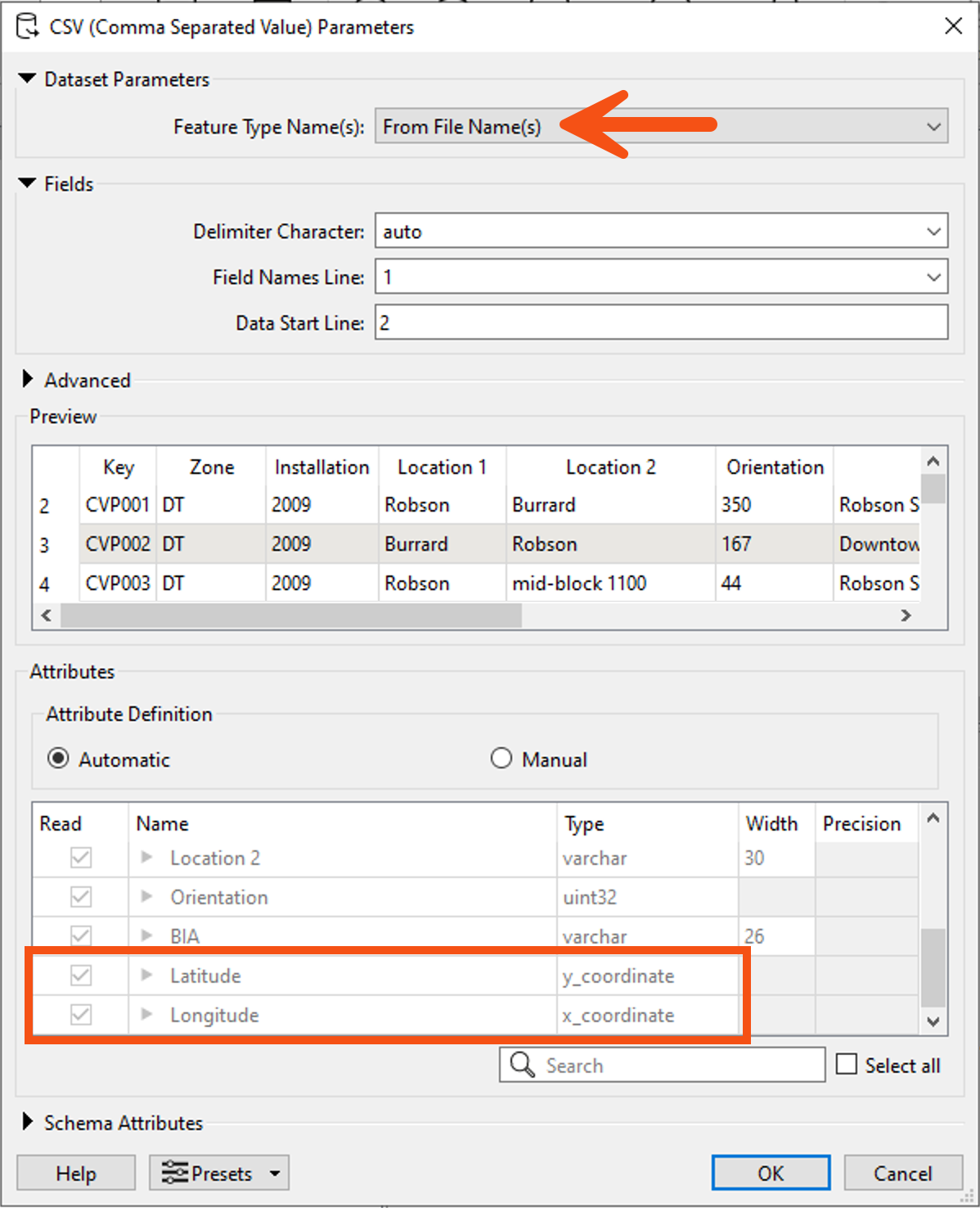 Viewing and Inspecting CSV Data – FME Support Center