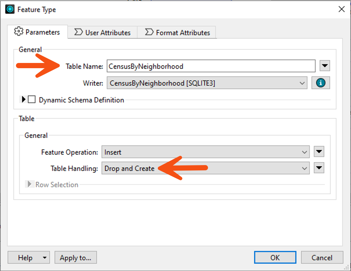 Converting from CSV to PostgreSQL and PostGIS or SQLite and SpatiaLite – FME Support Center