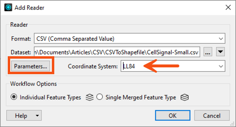 How to Convert CSV to Shapefile (Non-spatial to Spatial) – FME Support ...