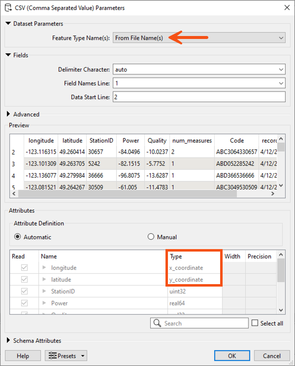 How to Convert CSV to Shapefile (Non-spatial to Spatial) – FME Support ...