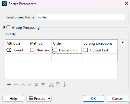 Transpose a Table Using FME – FME Support Center