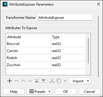 Transpose a Table Using FME – FME Support Center