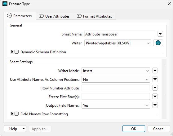 Transpose a Table Using FME – FME Support Center
