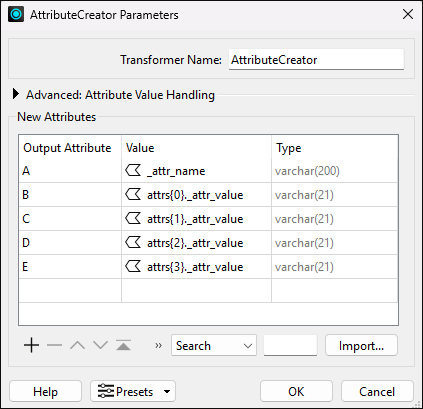 Transpose a Table Using FME – FME Support Center